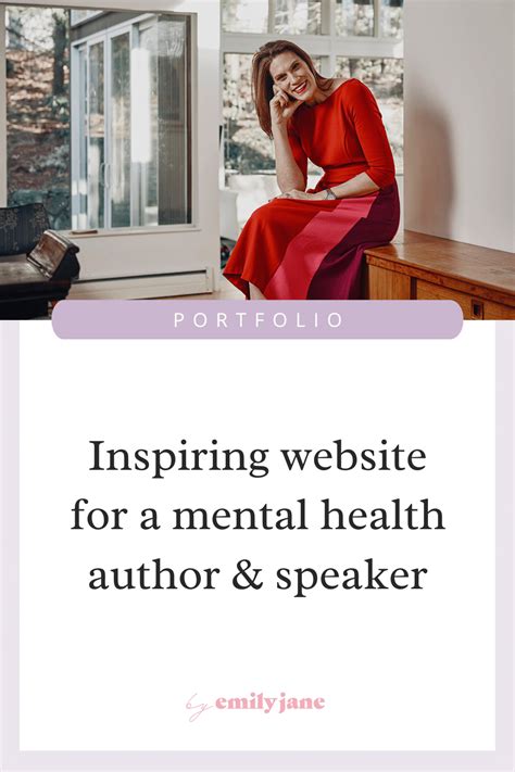 Portfolio Inspiring Squarespace Website For A Mental Health Author And Speaker — By Emily Jane