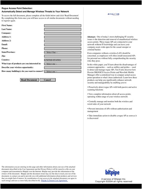Fillable Online Automatically Detect And Manage Wireless Threats To Your Network Fax Email Print