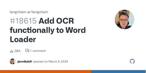 Add Ocr Functionally To Word Loader · Langchain Ai Langchain