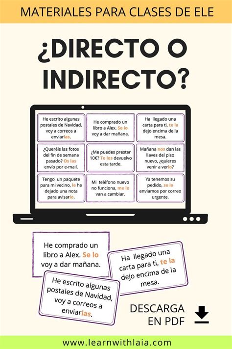 Complemento Directo O Indirecto Artofit