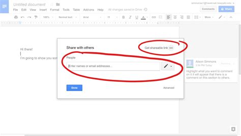 Sharing With Google Docs EdTech NP