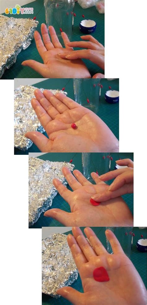 情人节玫瑰花束粘土教程 2 花草彩泥 巧巧手幼儿手工网