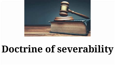 Doctrine Of Severability Maxim Explaination By Missafizah Youtube
