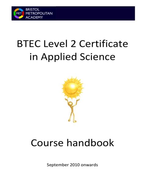 BTEC First Certificate In Applied Science