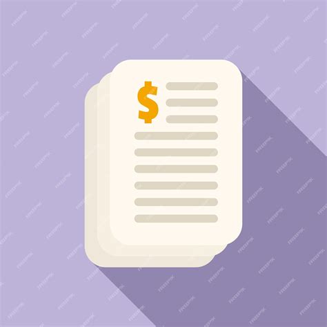 Icono De Documentos Financieros Vector Plano Riesgo Empresarial