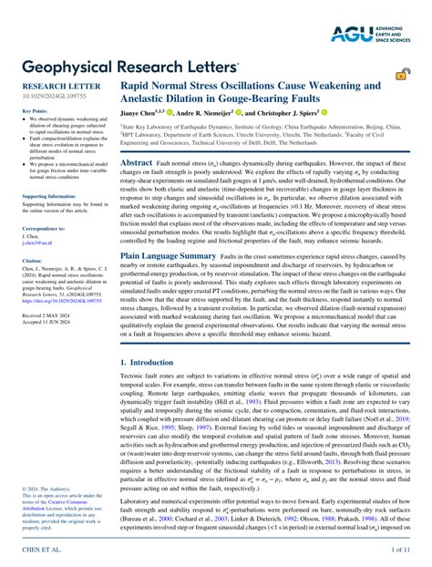Pdf Rapid Normal Stress Oscillations Cause Weakening And Anelastic