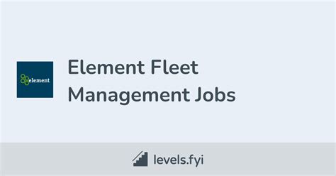 Element Fleet Management Jobs Levelsfyi