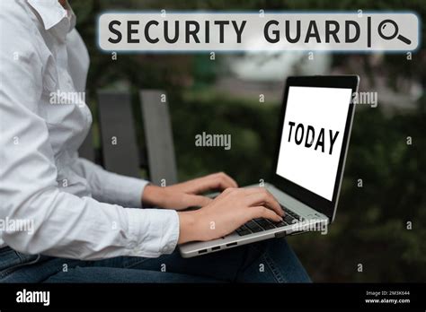 Hand Writing Sign Security Guard Concept Meaning Tools Used To Manage Multiple Security