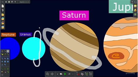 Algodoo The Solar System Size Comparison2 Youtube