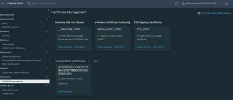 Retrieving Vcenter Server Certificate Machine Vmca Root Sts
