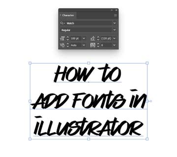 How To Add Fonts To Illustrator Envato Tuts