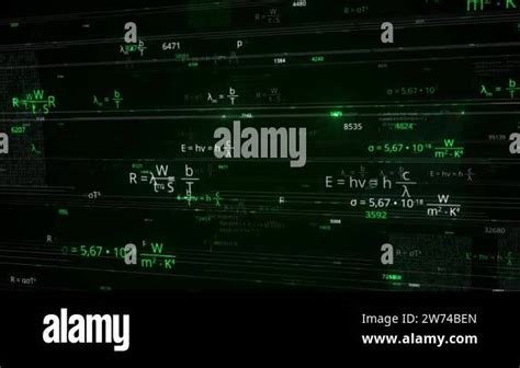 Mathematical Formulas On Black Background Animation Mathematical Formulas Fly In Computer
