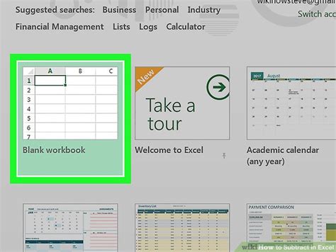 Ways To Subtract In Excel Wikihow