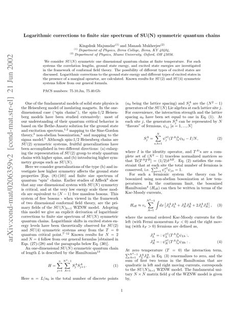 Download Pdf Letter To The Editor Logarithmic Corrections To Finite