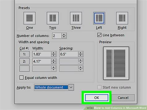 How To Add Columns In Microsoft Word Steps With Pictures