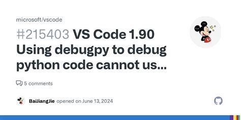 Vs Code 190 Using Debugpy To Debug Python Code Cannot Use Step Into To