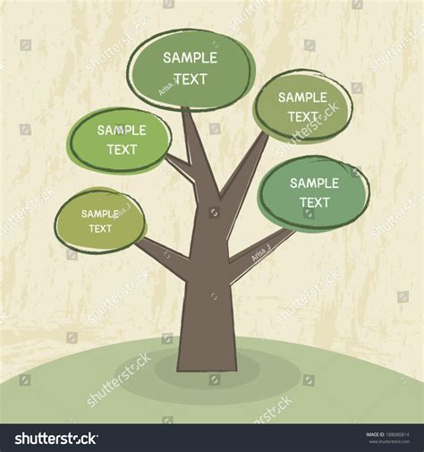 Tree Chart Design Template Tree Diagram เวกเตอร์สต็อก ปลอดค่าลิขสิทธิ์ 188680814 Shutterstock