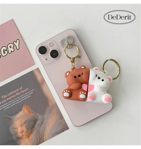 데데리트 귀여운 곰돌이 베어 볼 자석 인형 가방 열쇠고리 키링 키홀더 우정 커플템 커플 친구 생일 선물 티몬