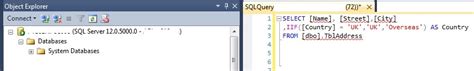 IIF Statement In SQL Server Management Studio 2014 Stack Overflow