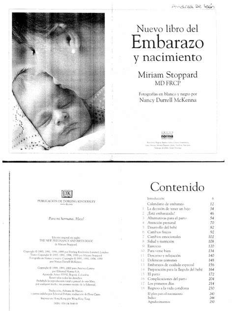 stoppard miriam nuevo libro del embarazo y nacimiento capítulos 2 4