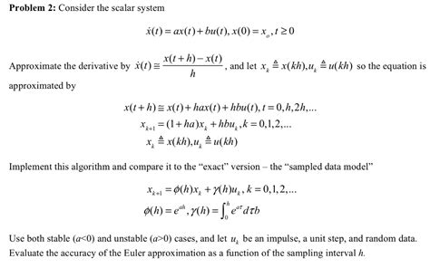 Problem 2 Consider The Scalar System It Axt