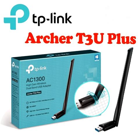 ยเอสบไวไฟแรงๆTP LINK Archer T3U Plus AC1300 High Gain Wireless Dual Band USB Adapter 5