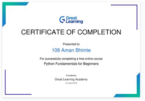 Connections Certificate Pythonprogramming Aman Bhimte