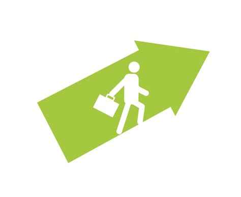 Premium Vector Man In Arrow Icon