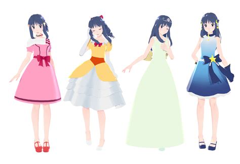 Pokemon Tda Dawn All Contest Outfits Mmd By Meennie46 On Deviantart
