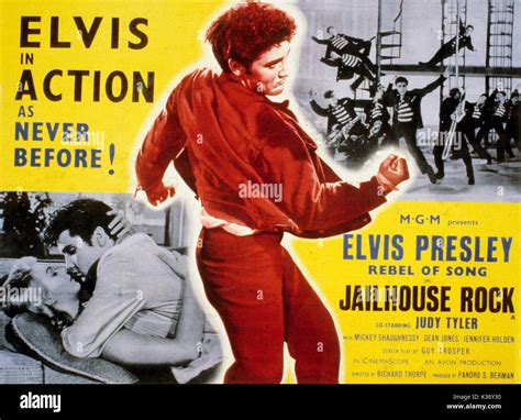Jailhouse Rock Directed By Richard Thorpe With Elvis Presley And Judy Tyler Date 1957 Stock