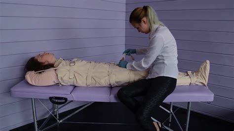 Figging With Ginger And Foley Bladder Catheterization Into Bondage Body Bag Medical Play FAPCAT