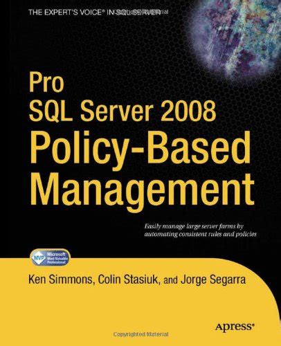 Pro Sql Server 2008 Policy Based Management Let Me Read