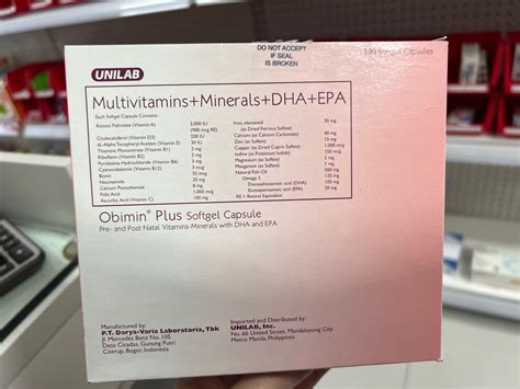 Unilab Multivitamins Minerals Dha Epa Per Pc Lazada Ph