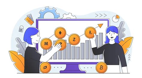 premium vector computer screen with graphs