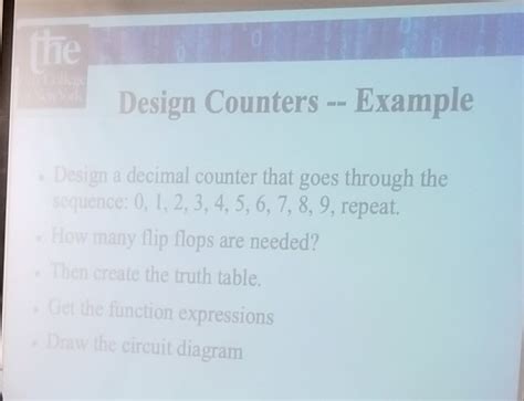 solved design counters example design a decimal counter that