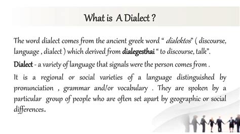Language Ppt Dialect Vs Language Reporting Ppt