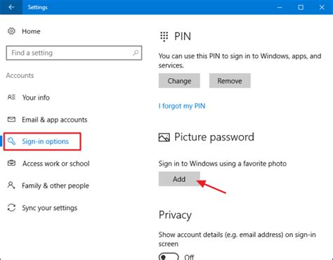 How To Set Up A Picture Password In Windows 10