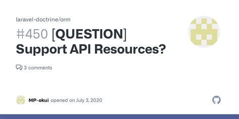 Question Support Api Resources · Issue 450 · Laravel Doctrineorm · Github