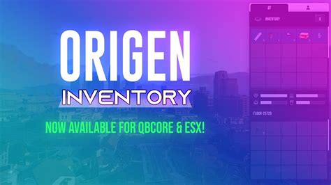 [new] Origen Inventory Esx And Qbcore Version Page 2 Fivem Releases