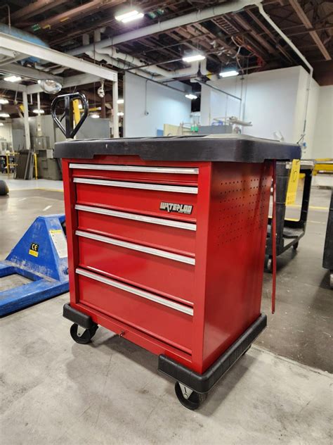 Waterloo Rolling Tool Cart W Assorted Matl Location Machine Room