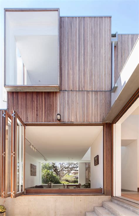 Stacked Windows Face A Year Old Tree In Panovscott S Sydney Cottage Extension