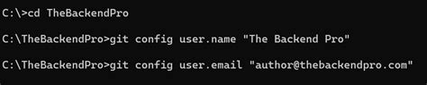 git how to set a different username and email for each repository in git