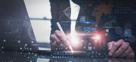 Programmer Using Ai Artificial Intelligence Technology Data Development