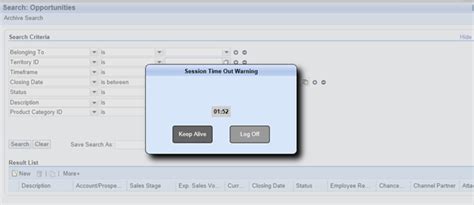 sap crm web ui session time out warning message sap community