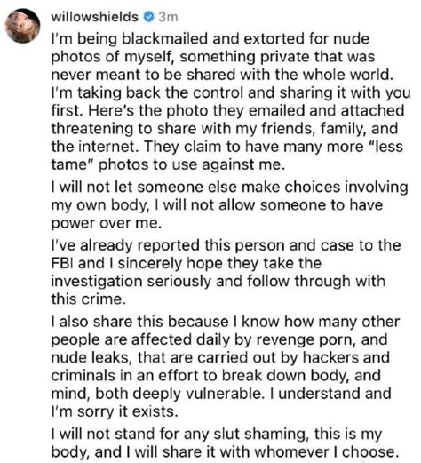 《饥饿游戏》女演员晒裸照反击黑客勒索：我不会忍受任何羞辱薇洛西尔德斯身体