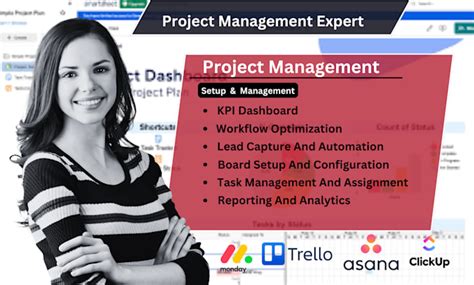 Setup And Manage Monday Com Taskade Asana Trello Notion Clickup