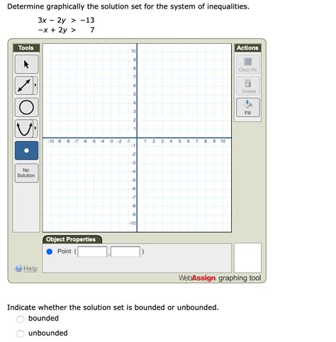 answered determine graphically the solution set for the system of