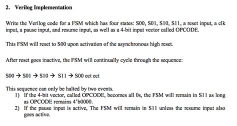 solved 2 verilog implementation write the verilog code for
