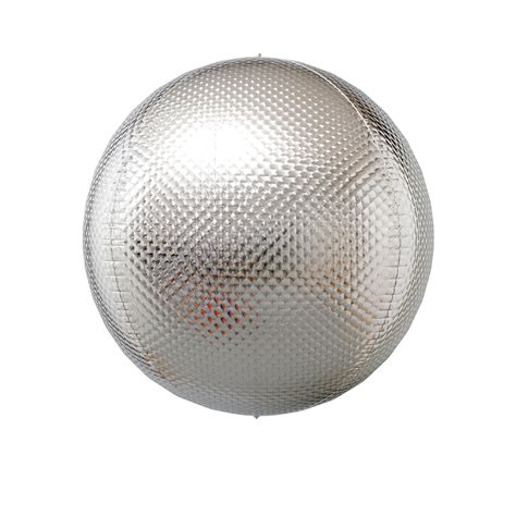 Balão De Festa Metalizado 20 50cm Esphera Prata Texturizado Redondo 1 Unidade Cromus