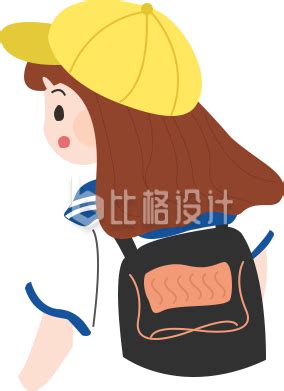 卡通可爱女孩 比格设计